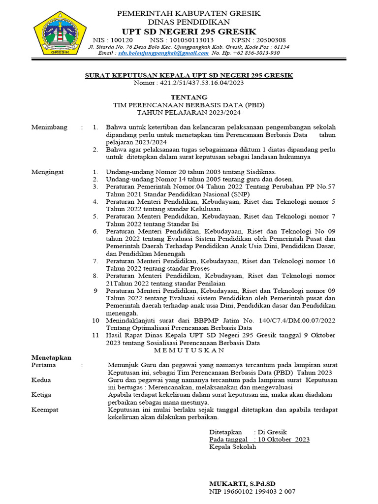 SK PBD 2023-2024 | PDF