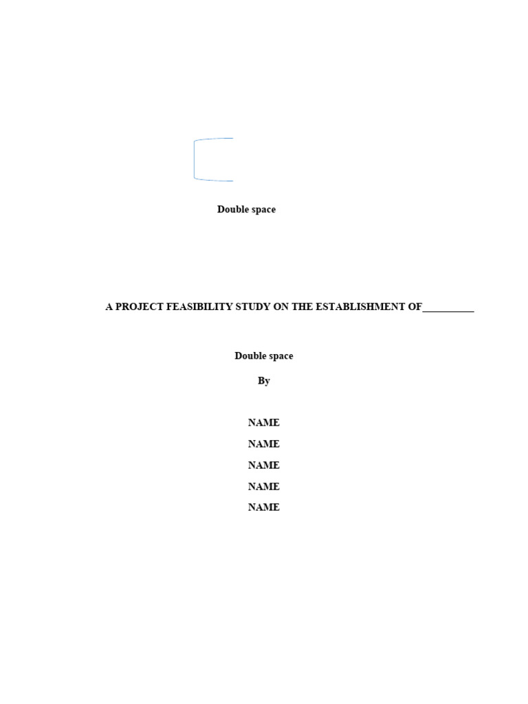 Feasibility Study Format | PDF | Demand | Marketing