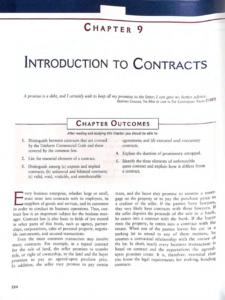 Business Law CH 9 | PDF | Common Law | Private Law