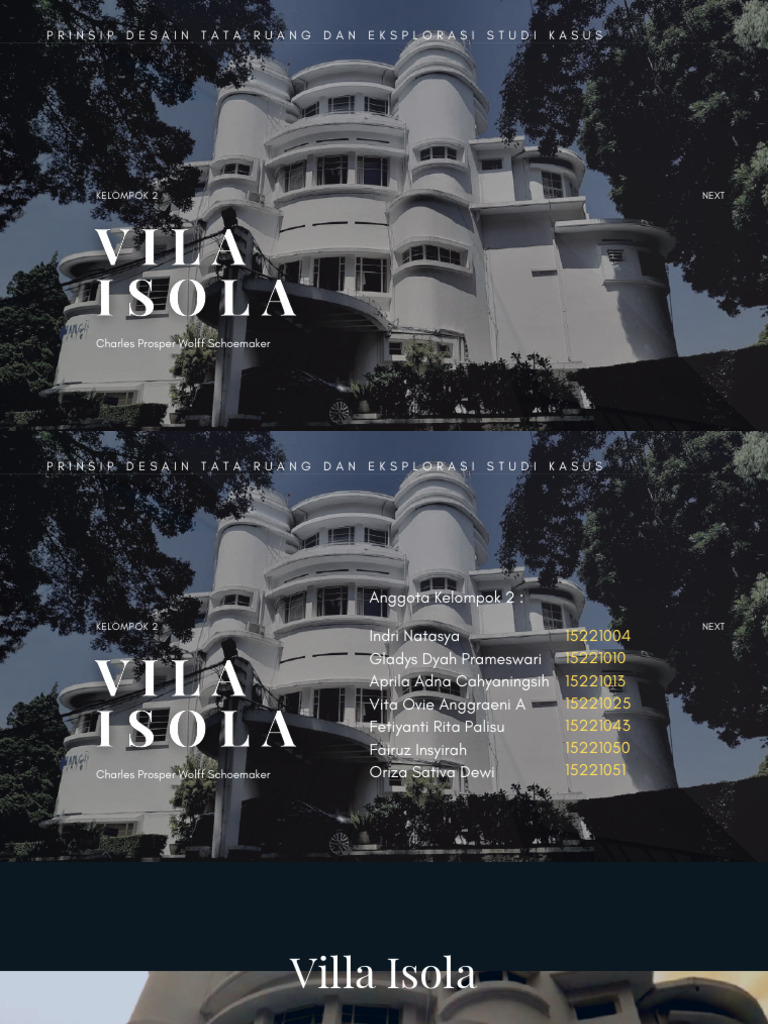 Arsitektur Villa Isola | PDF