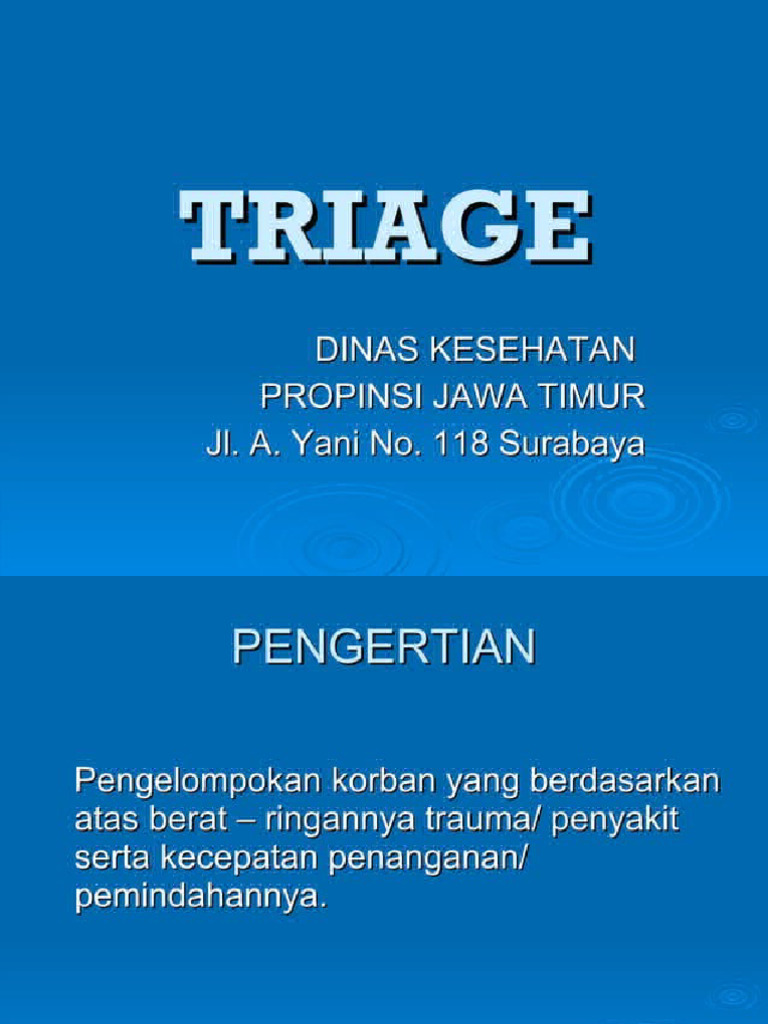 Triage | PDF