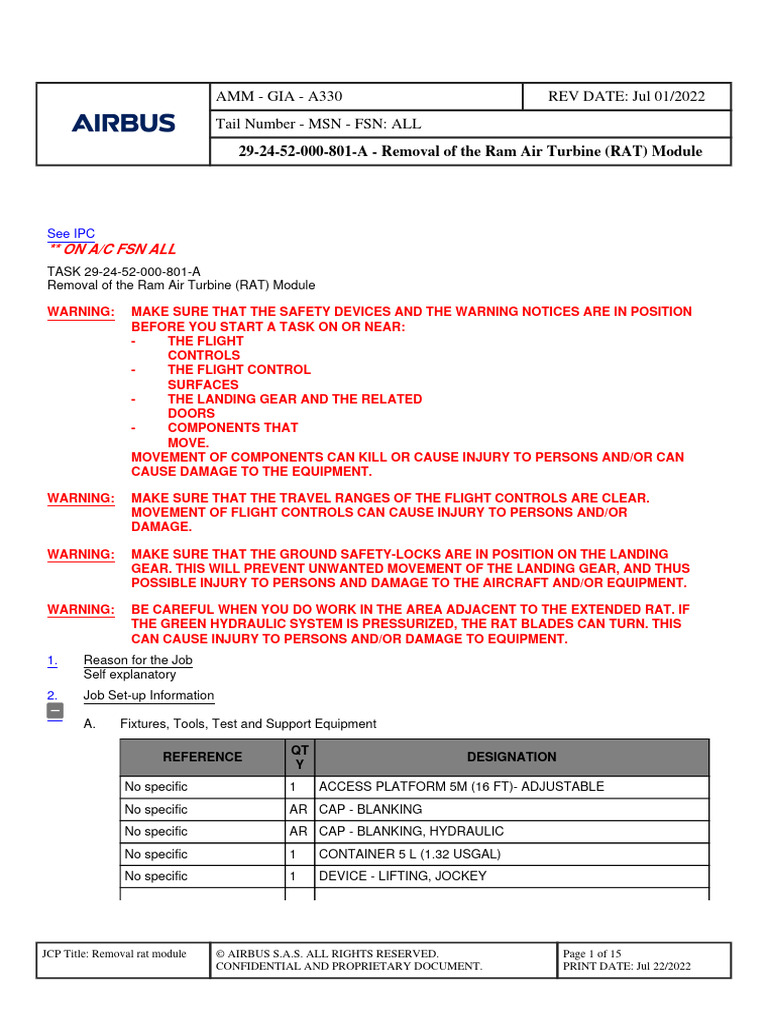 Removal Rat Module | PDF | Electrical Connector | Aircraft Flight ...