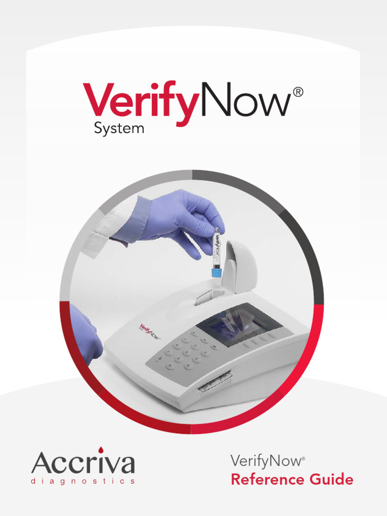mvn0005 Verifynow Pocket Guide 01 | PDF | Platelet | Clinical Medicine