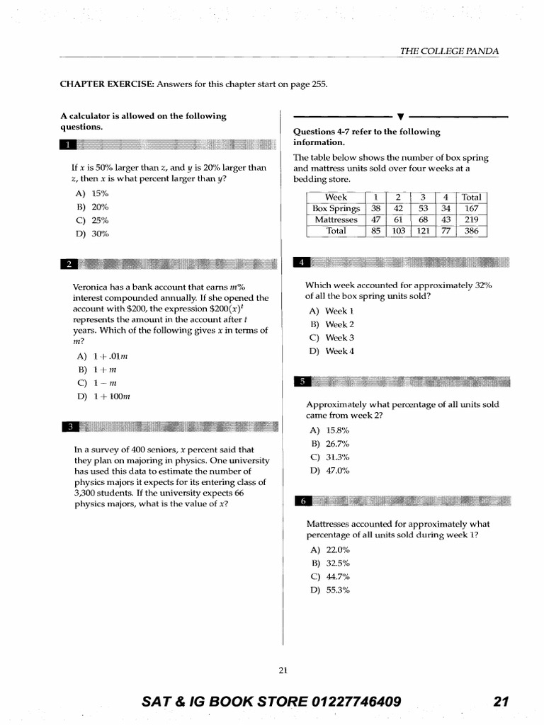 Percentage (Exercise) | PDF | Credit Card