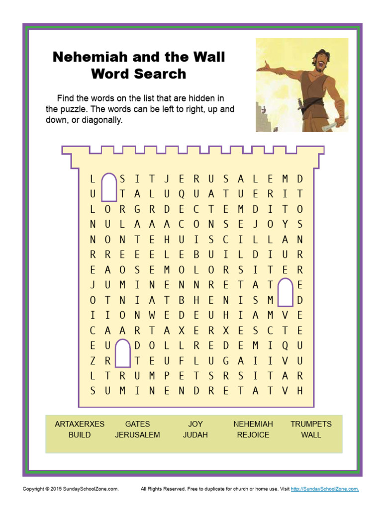 nehemiah_and_the_word_search | PDF | Word Search | Puzzles
