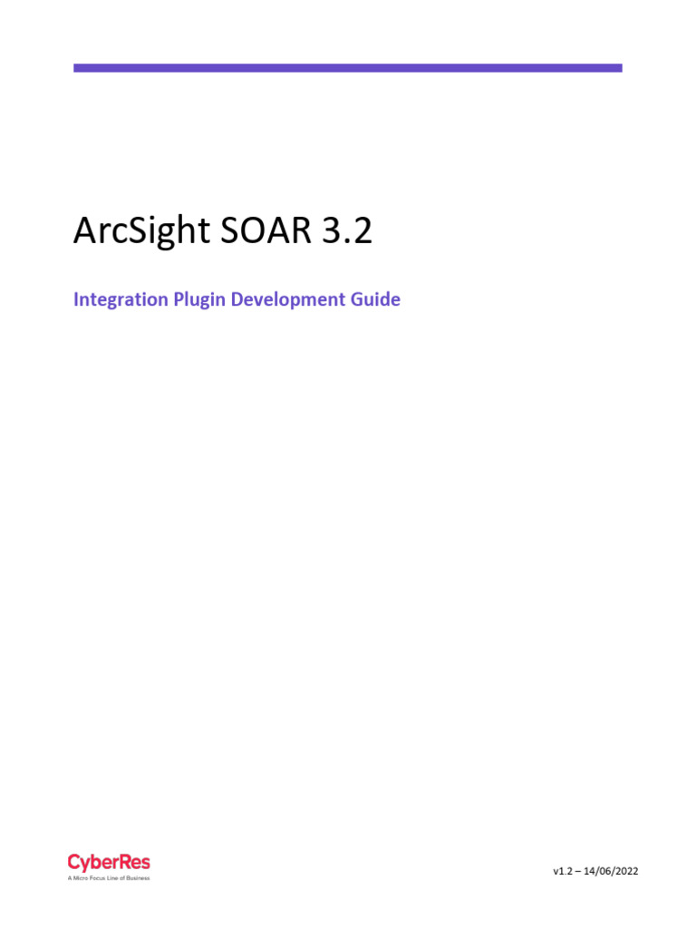 ArcSight SOAR Integration Plugin Development Guide - V1.2 | PDF | Proxy ...