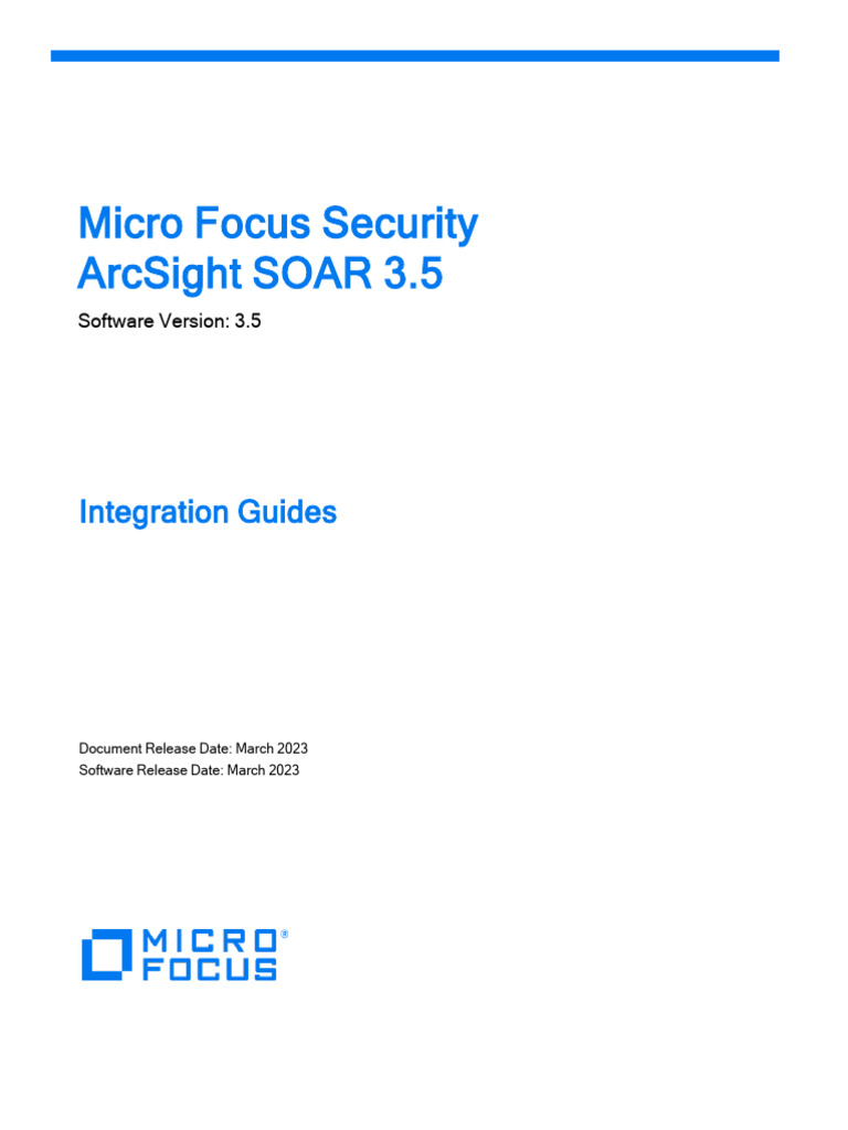 Arcsight Soar Integration Guide 5 | PDF | Microsoft Exchange Server | Software
