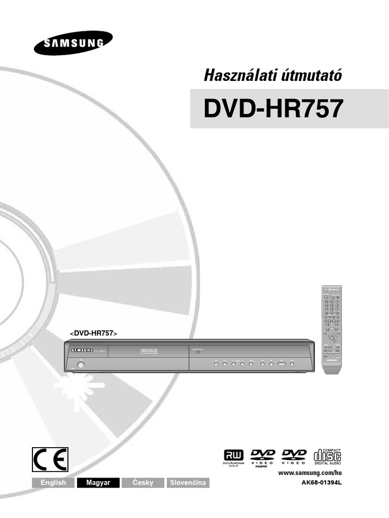 Samsung DVD-HR757 | PDF