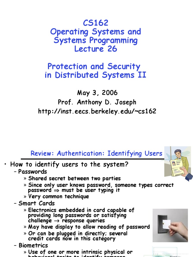 Lec26 Security2 | PDF | Public Key Cryptography | Key (Cryptography)