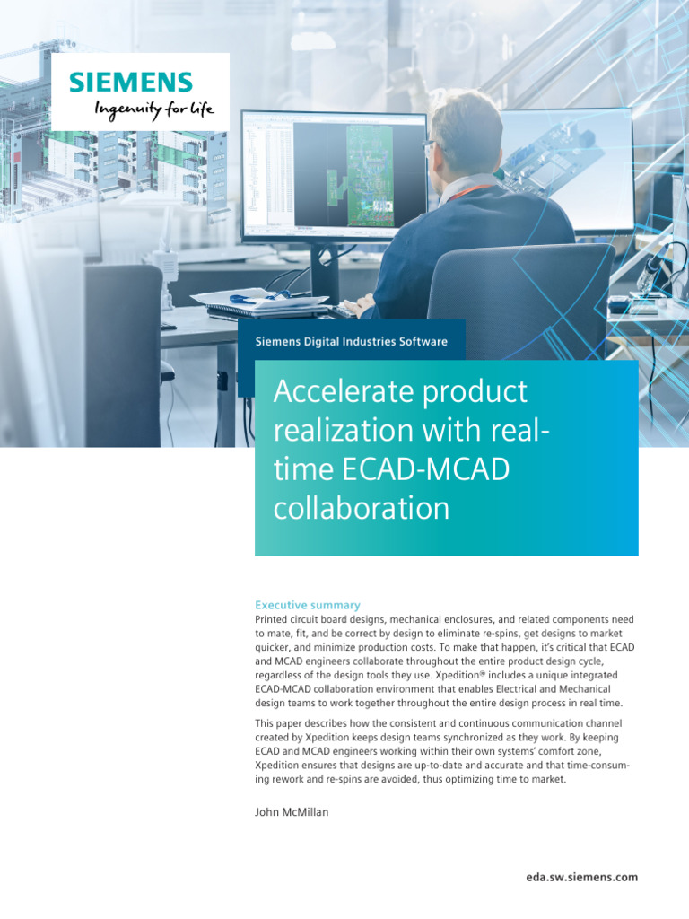 Mentorpaper 101859 ECAD-MCAD-collaboration | PDF | Electronic Design Automation | Real Time ...