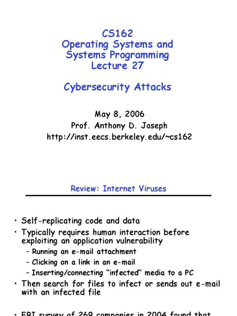 Lec27 Final | PDF | Computer Virus | Scada