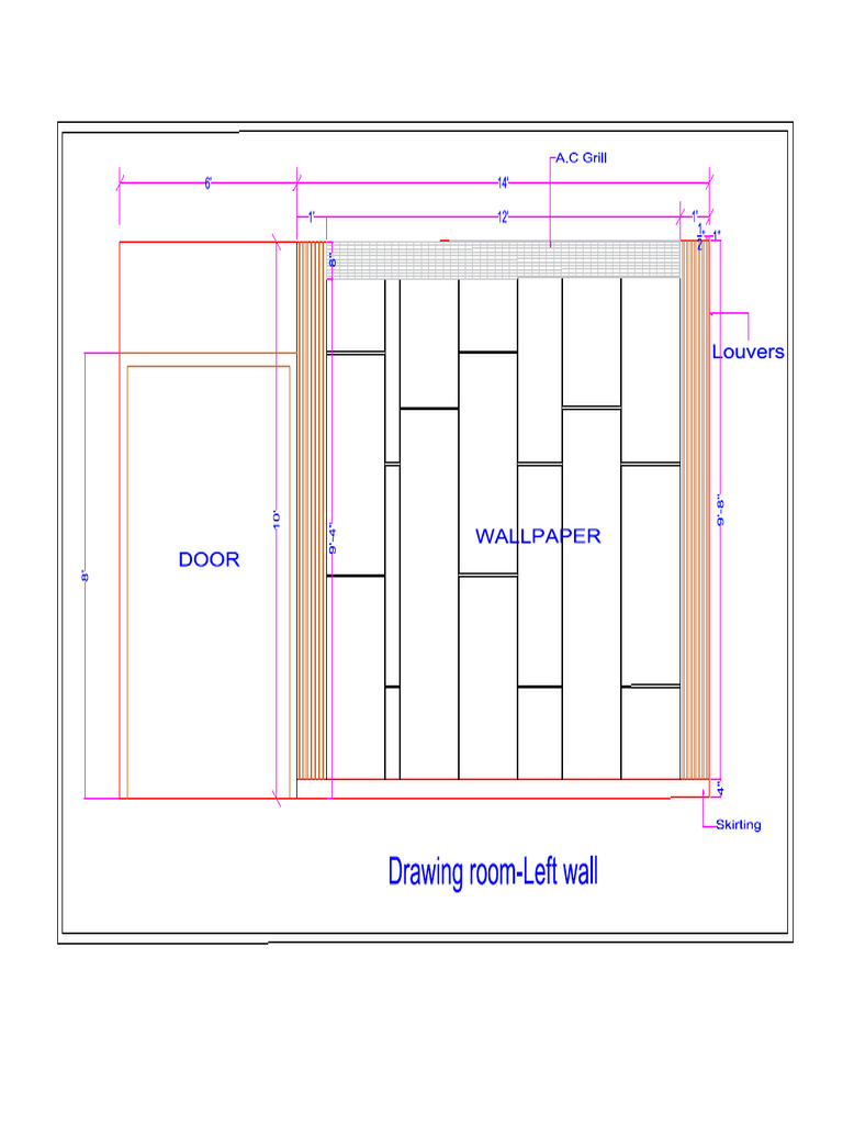 Sec-15 (1) F.f-Drawing Room Left Wall | PDF