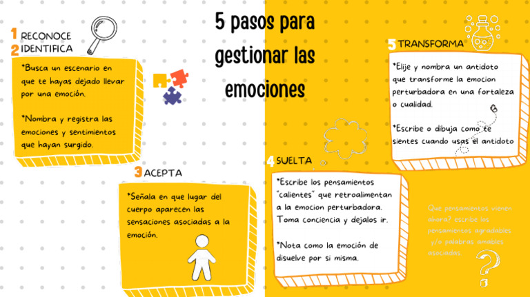 5 Pasos para Gestionar Las Emociones | PDF