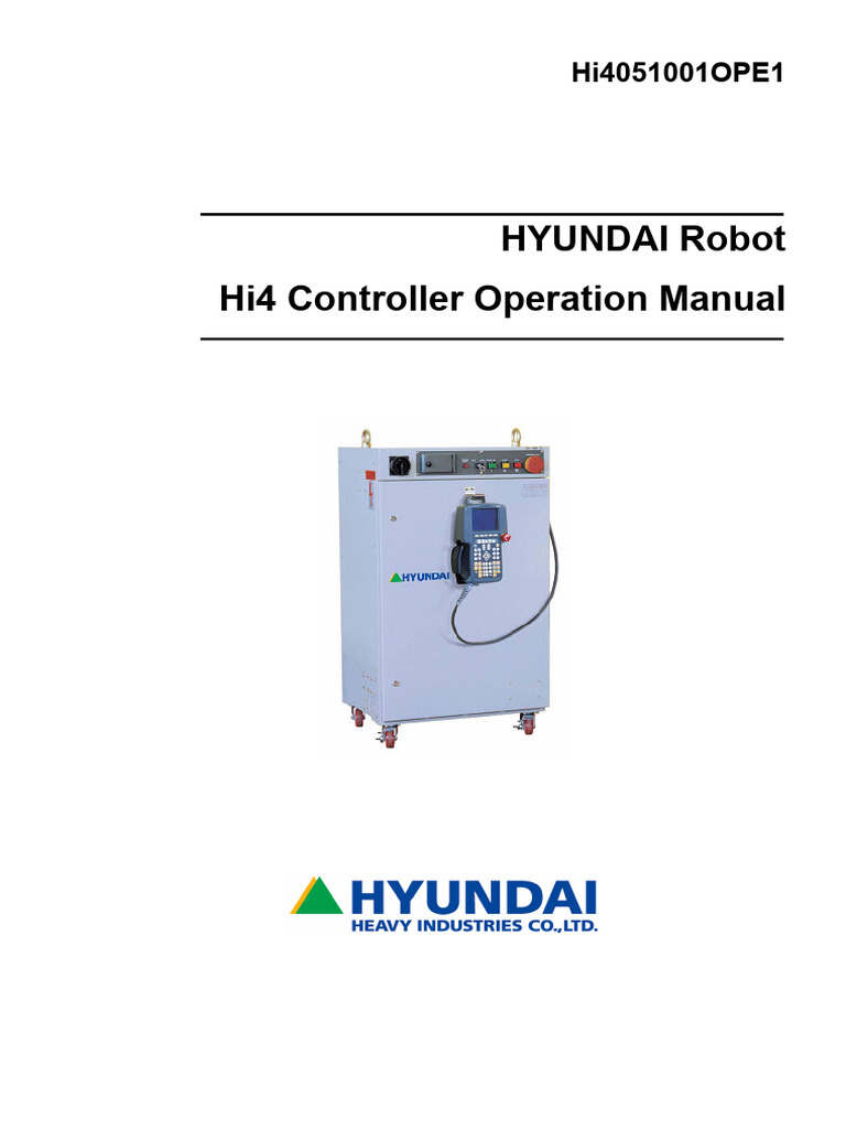 Hyundai Robot Controller Manual | PDF | Safety | Switch