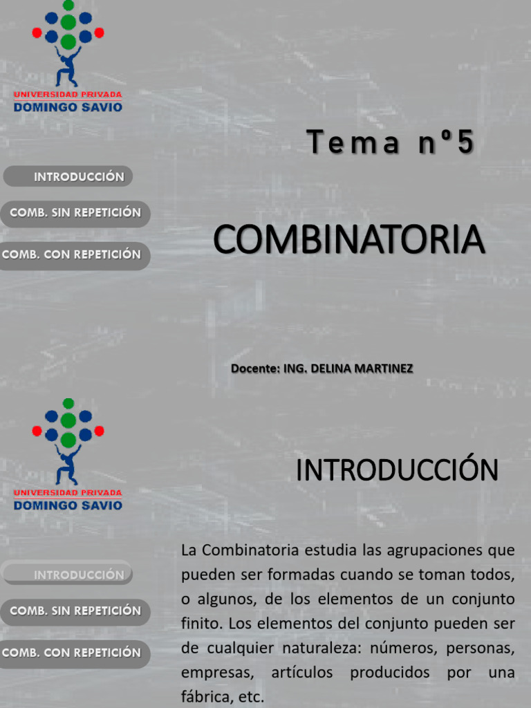 Introducción a la Combinatoria | PDF | Combinatoria | Permutación