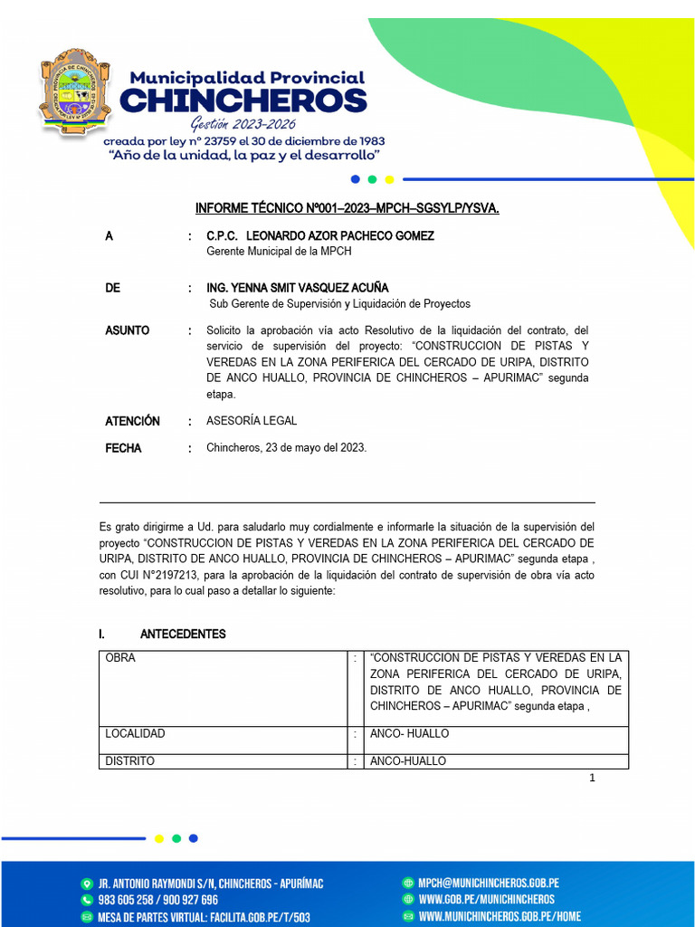 Informe de Aprobacion | PDF Informe de Aprobacion | PDF