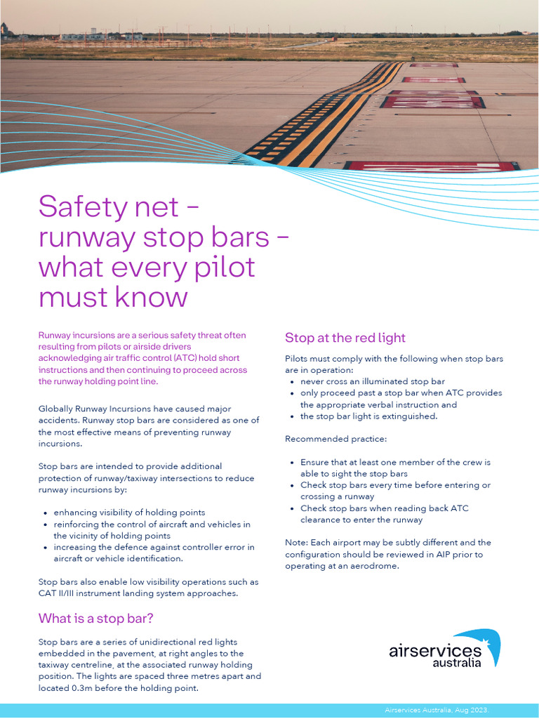 18-0038-FAC-Safety-Net-Runway-Stop-Bars | PDF | Runway | Airport