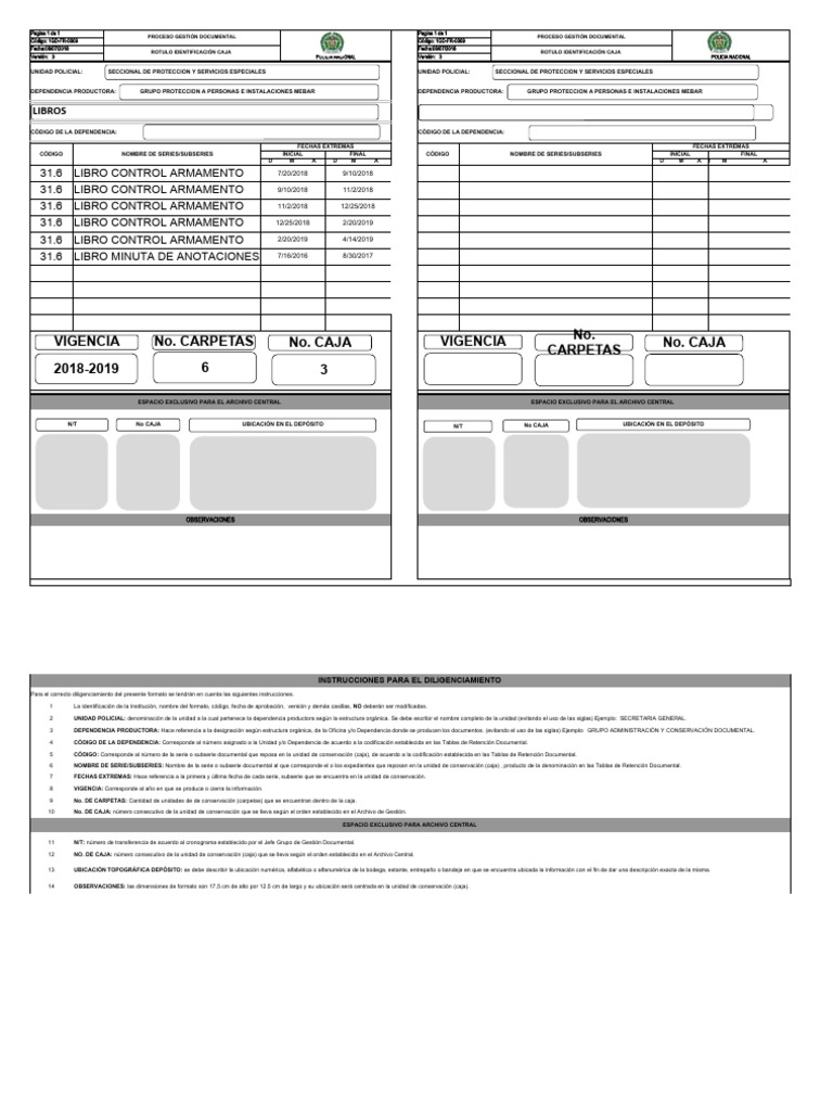 1GD-FR-0009 ROTULO IDENTIFICACION CAJA. | PDF | Gestión de registros ...