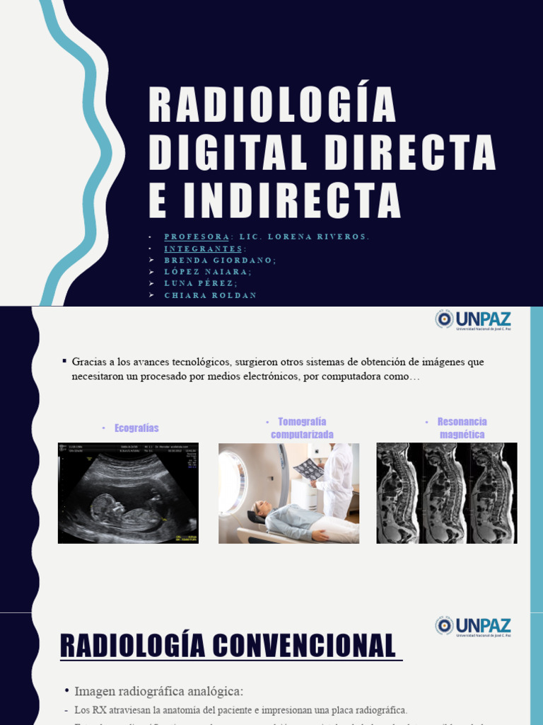 Radiología Digital Directa e Indirecta | PDF | Radiología | Ingeniería ...