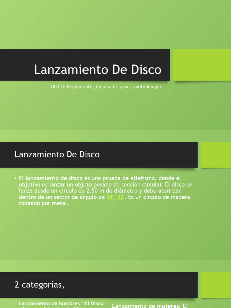 Lanzamiento de Disco CLASE 7 | PDF