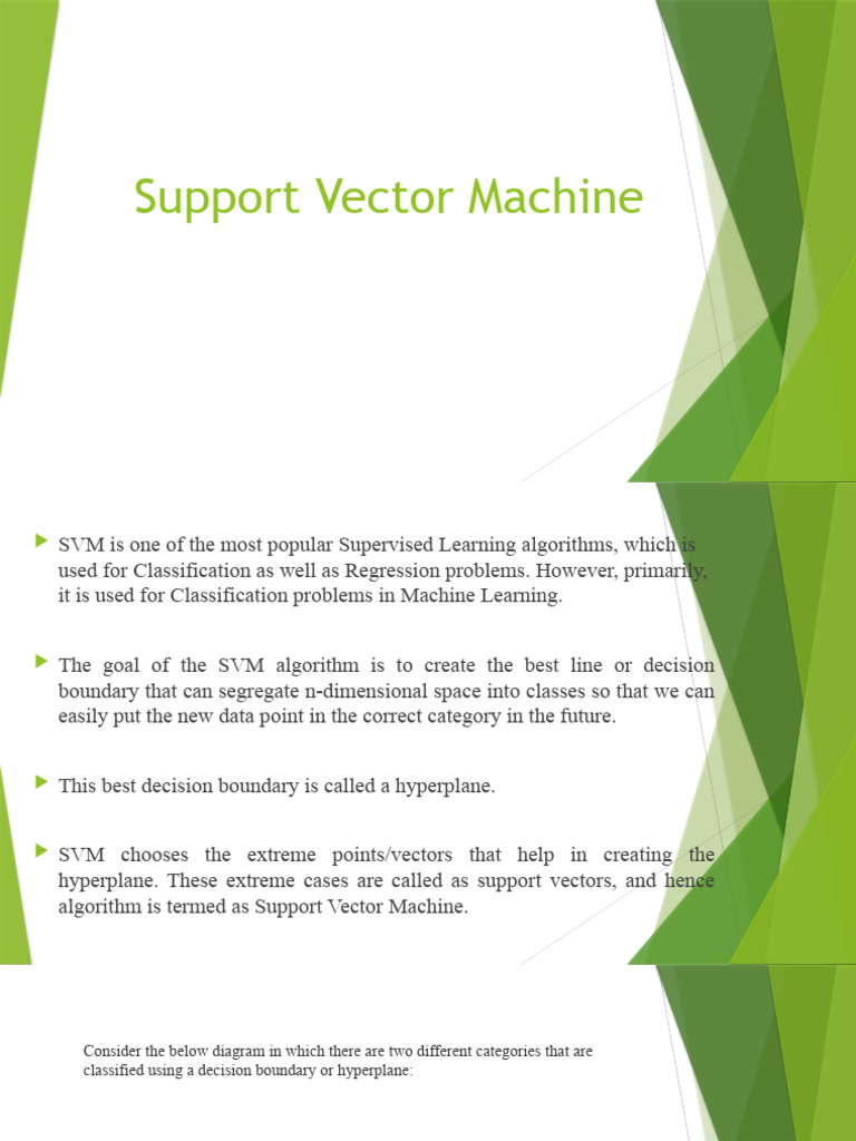 Support Vector Machine Pdf Support Vector Machine Emerging Technologies