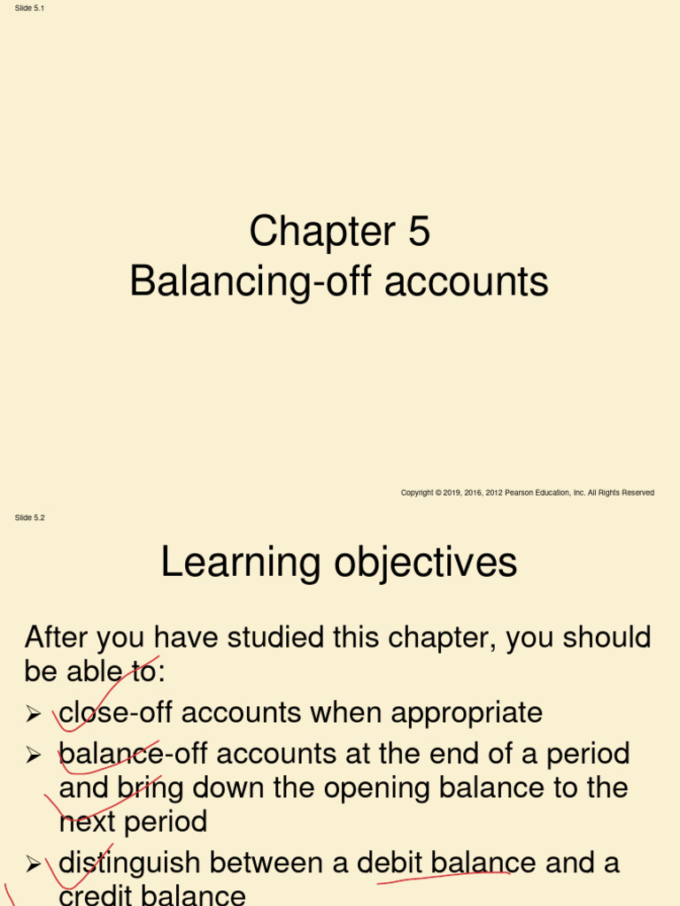 Balancing Off Account - Trial Balance | PDF | Debits And Credits ...