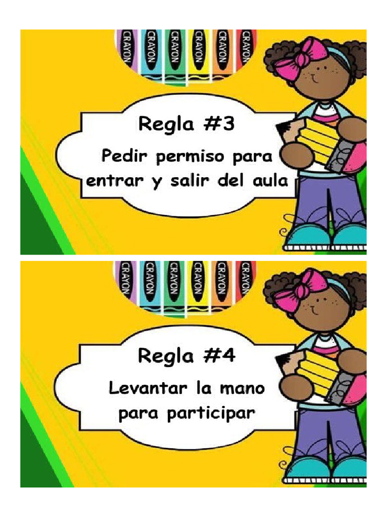 Reglas Del Salon | PDF
