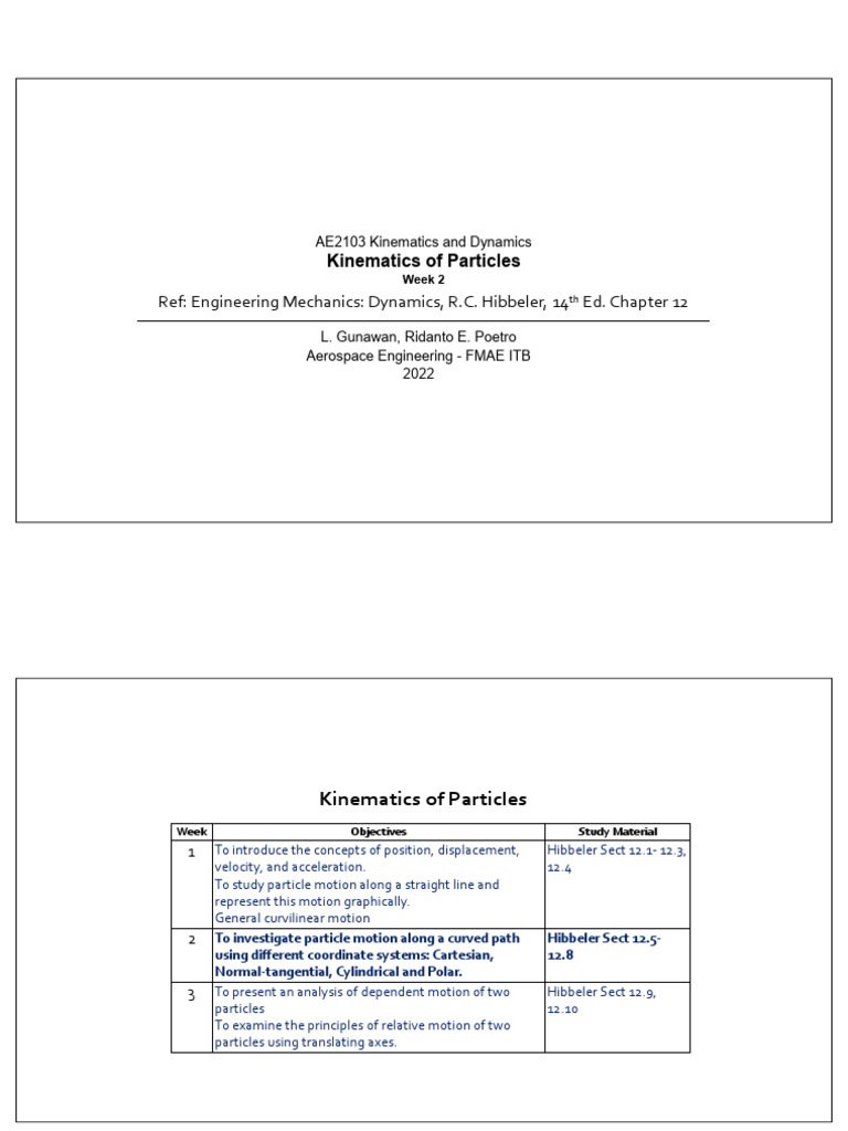 Kinematics of Particles - Part 2 | PDF | Acceleration | Velocity