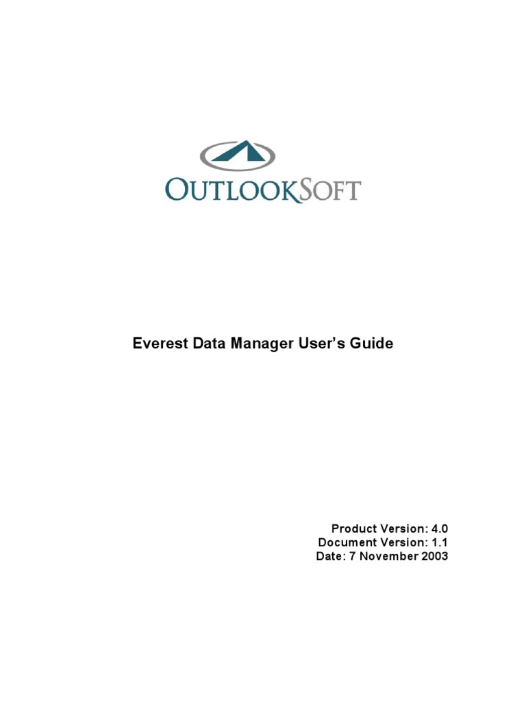 Everest Data Manager Users Guide | PDF | Microsoft Excel | Computer File