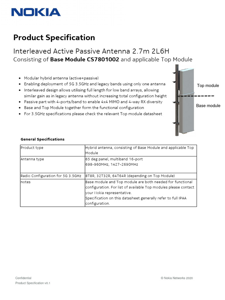 NOKIA IPAA 2.7m | PDF | Antenna (Radio) | Electronic Engineering