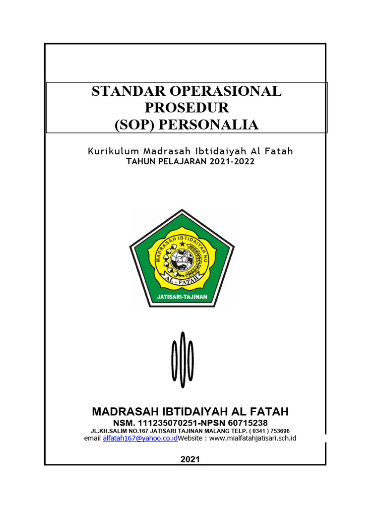 Sop Personalia | PDF | Karier & Perkembangan