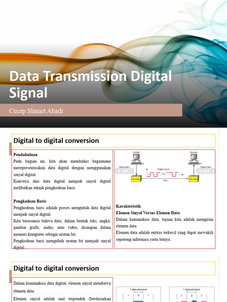 Data Transmission Digital Signal | PDF | Komputer