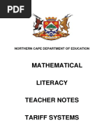 Tariff Worksheets GR12 | PDF