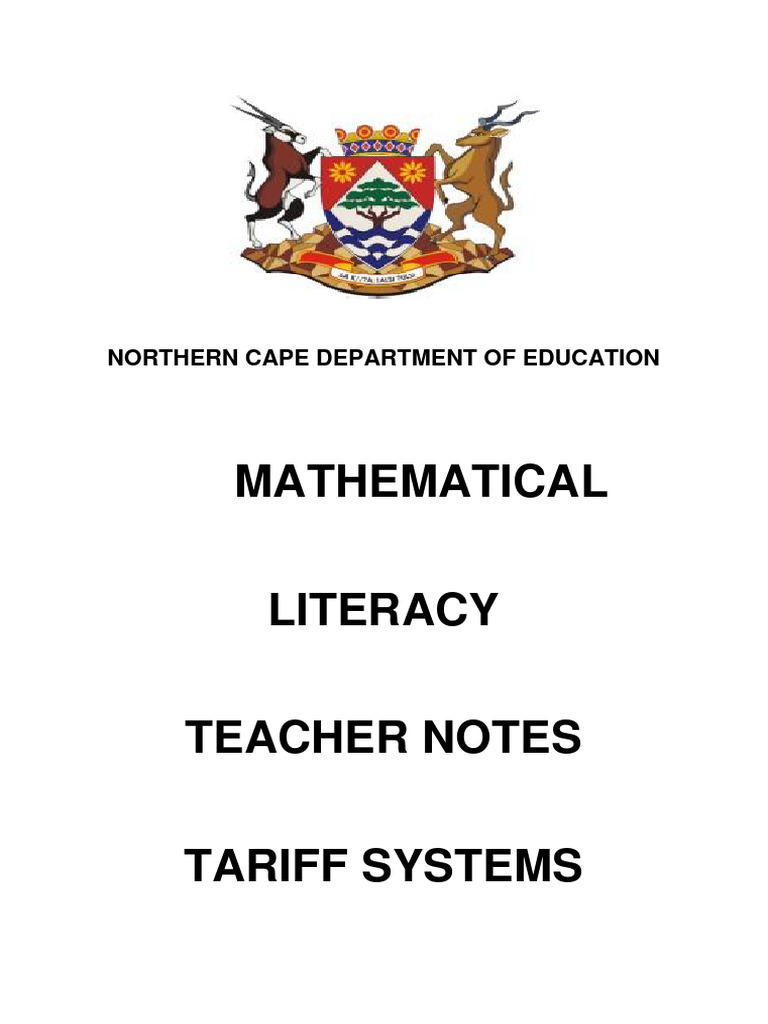 Tariff Systems Teacher Notes | PDF