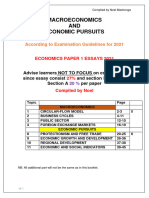 Economics Paper 2 Grade 12 Essays | PDF | Oligopoly | Profit (Economics)