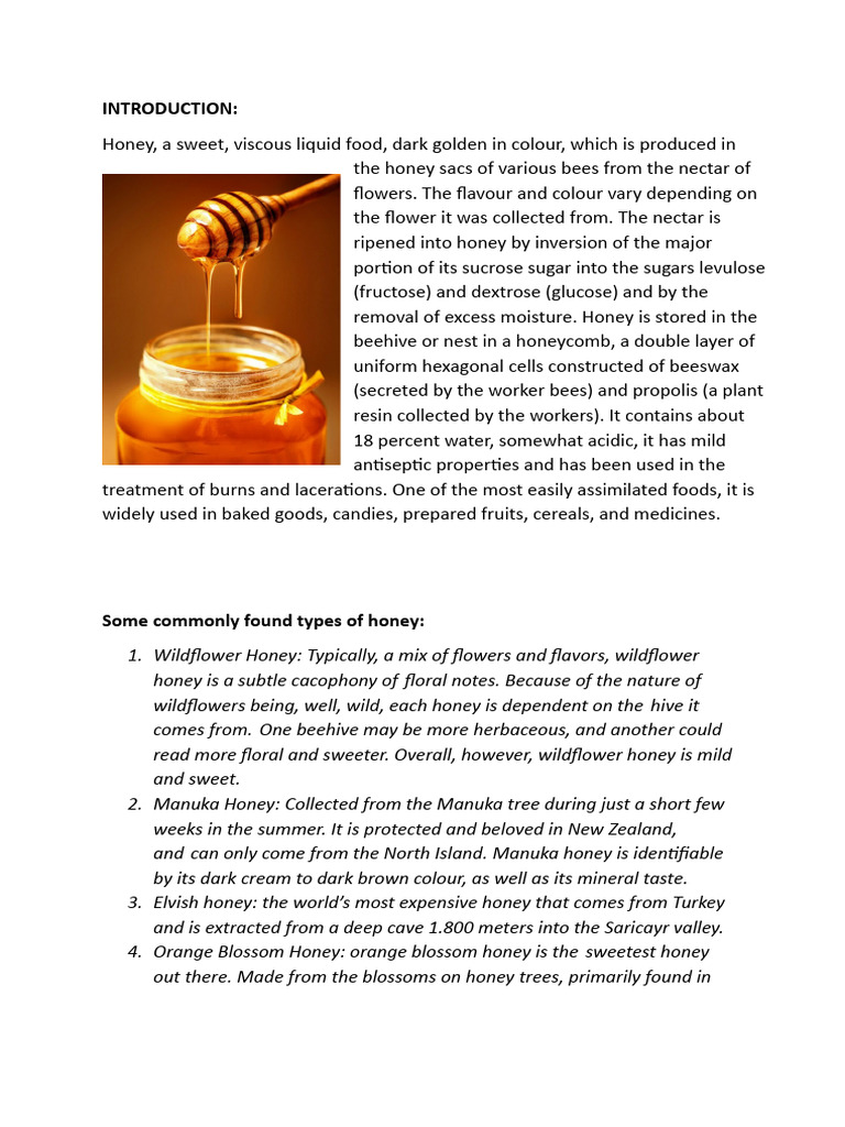 Honey Chem | PDF | Honey | Honey Bee