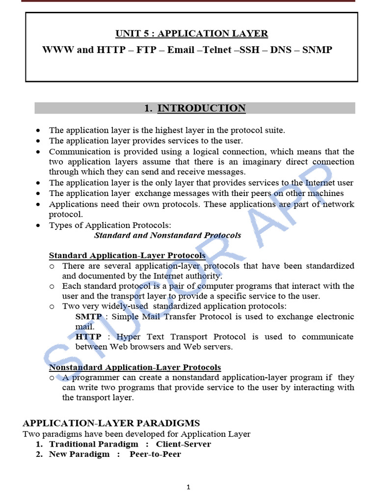 CN Unit 5 | PDF | World Wide Web | Internet & Web