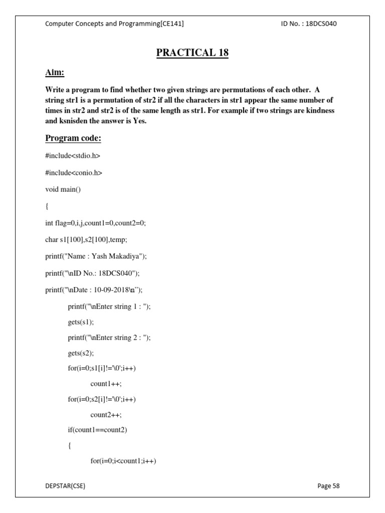 Practical File 2 Pdf Pointer Computer Programming Computer 6586