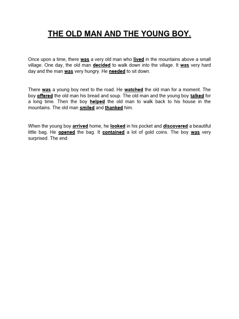 The Old Man and The Young Boy | PDF