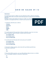 Test SF-36 (Calidad de Vida) | PDF | Cuestionario
