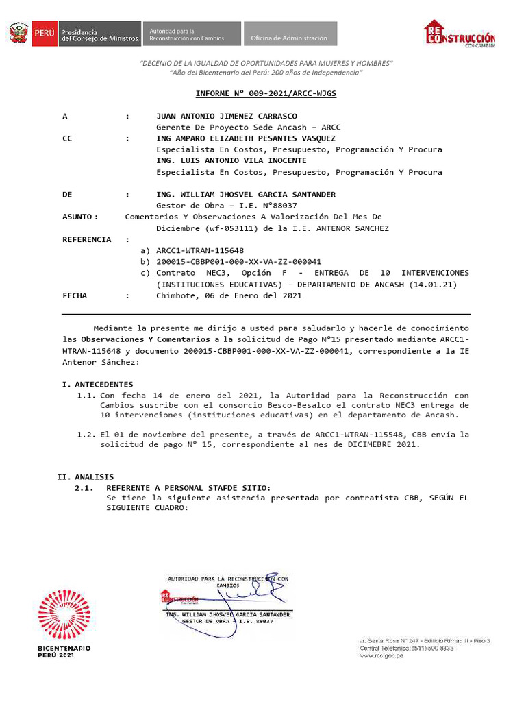 0.-200015-Informe N°09-Comentario A Valorizacion Diciembre-Ook | PDF ...