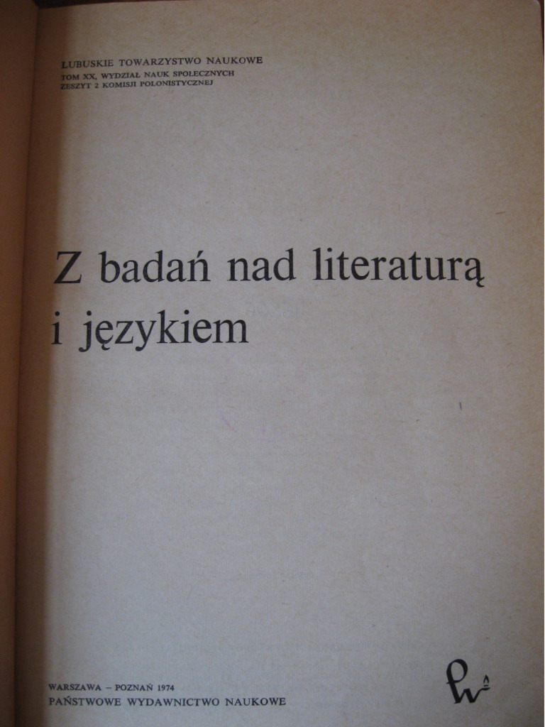 Lewicki A - Aparat Pojä Ciowy Frazeologii | PDF