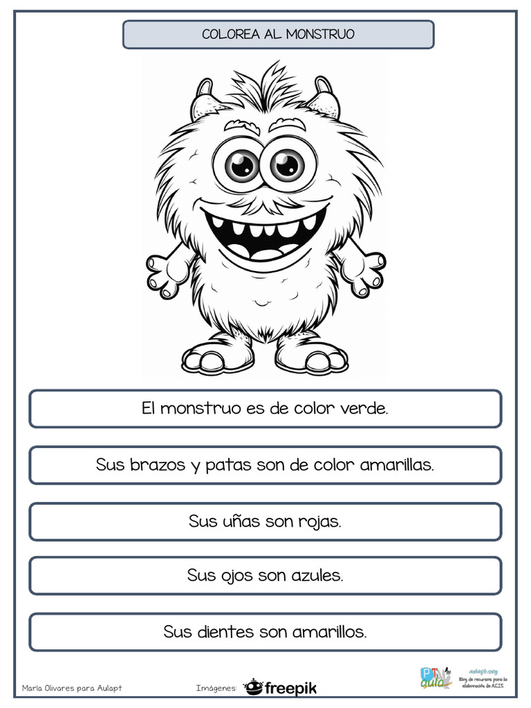 Colorea El Monstruo | PDF