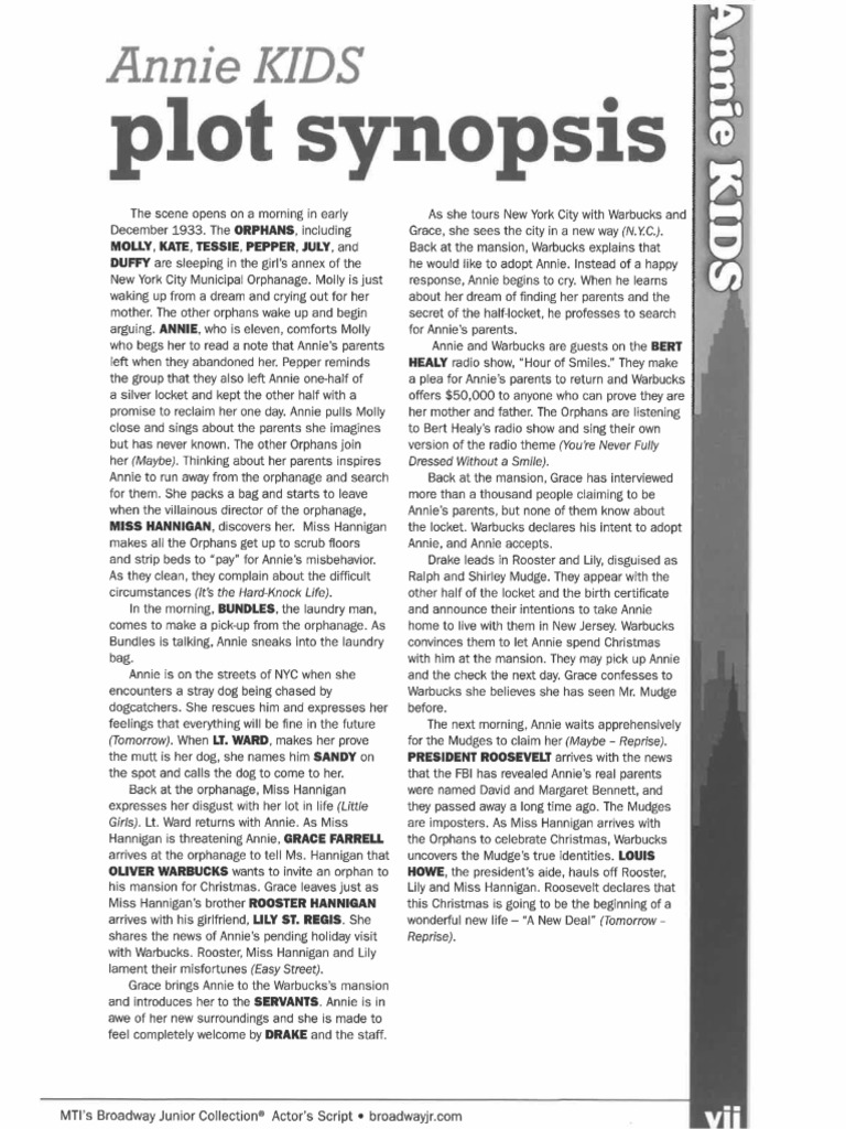 Annie - Script | PDF