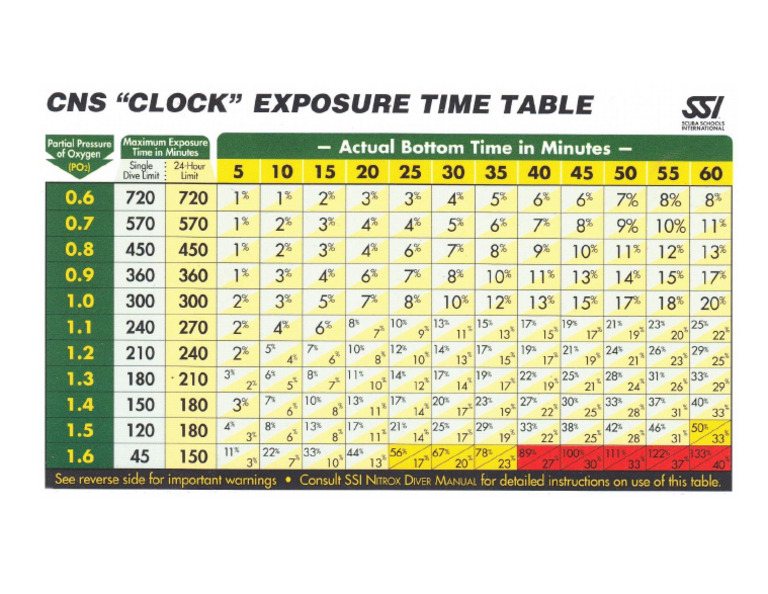 SSI CNS Clock Exposure Time | PDF