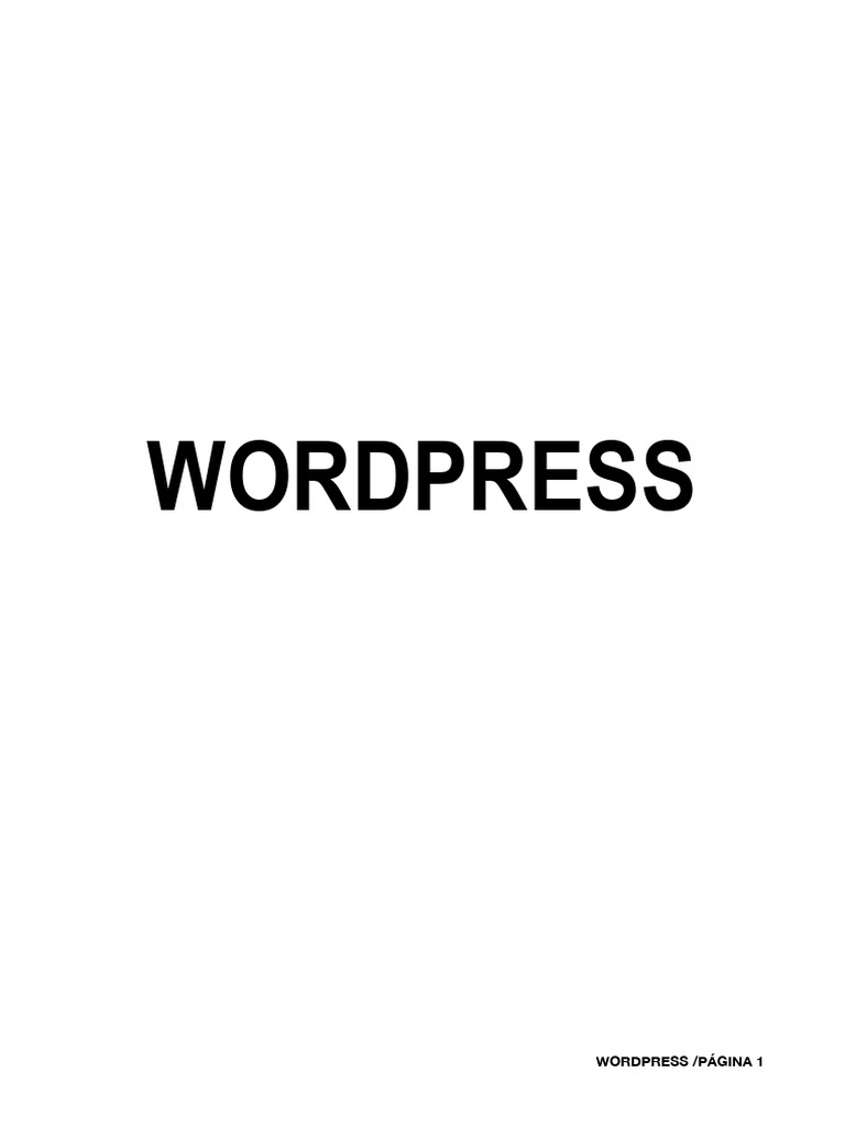 26.curso de Wordpress | PDF | Word Press | Página web
