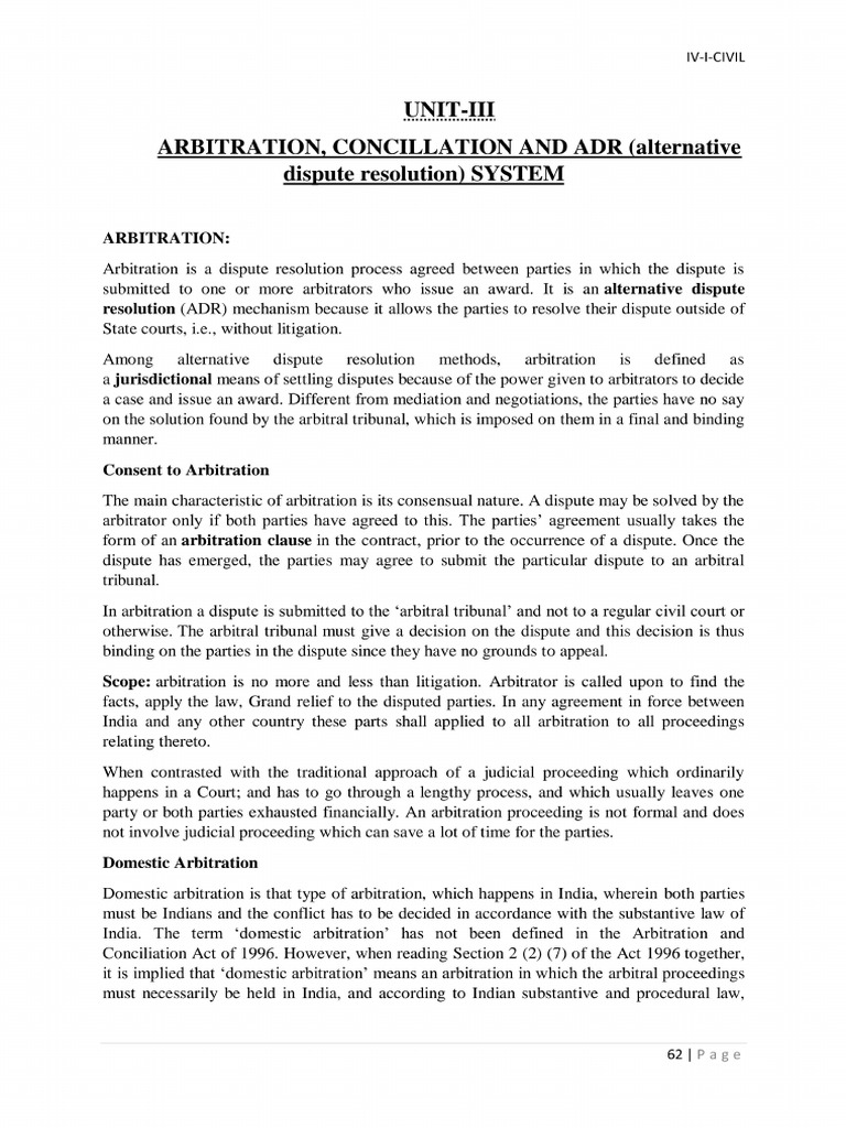 .UNIT 3 pple | PDF | Arbitration | Alternative Dispute Resolution