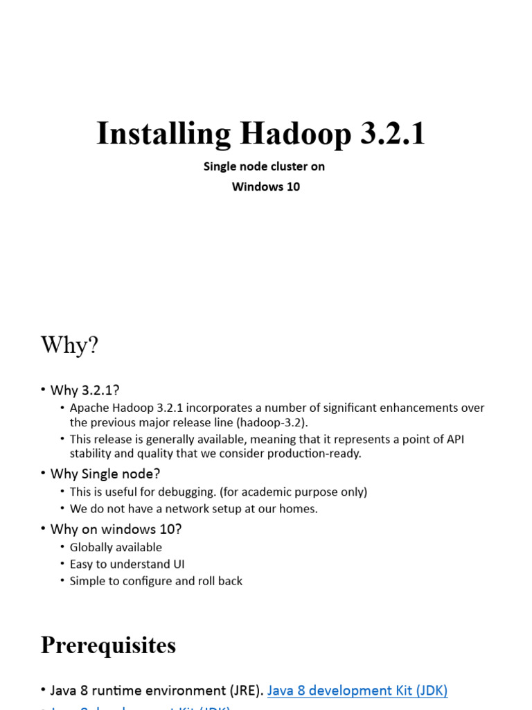 Hadoop 1 | PDF | Apache Hadoop | Operating System Technology
