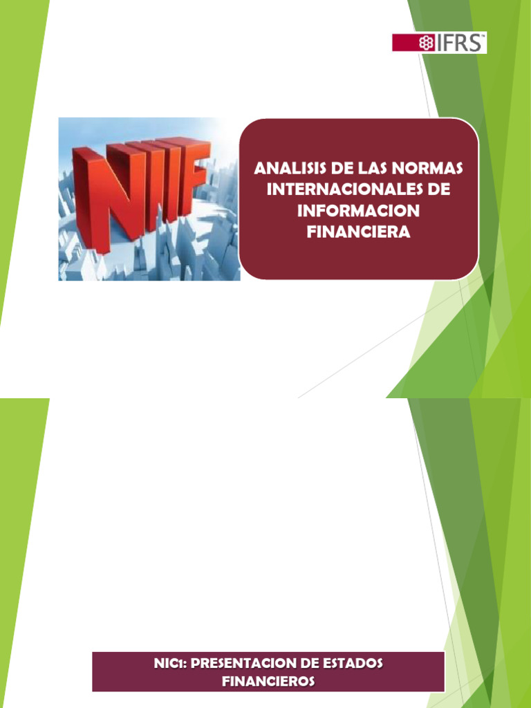 Nic 1 | PDF | normas internacionales de INFORMACION FINANCIERA | Estado ...