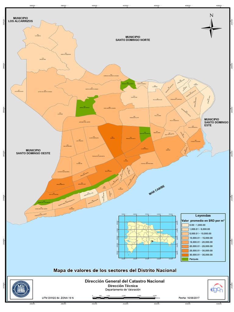 Mapa Valores Distrito Nacional | PDF